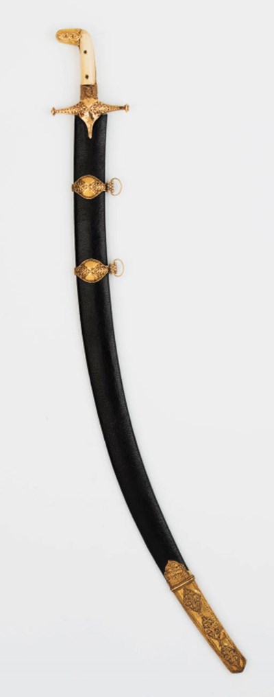 AN OMANI GOLD MOUNTED SWORD , BLADE PERSIAN 17TH CENTURY, MOUNTS OMAN ...
