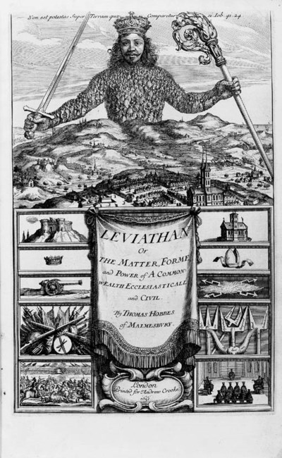 HOBBES, Thomas (1588-1679). Leviathan; or, The matter, forme, & power ...