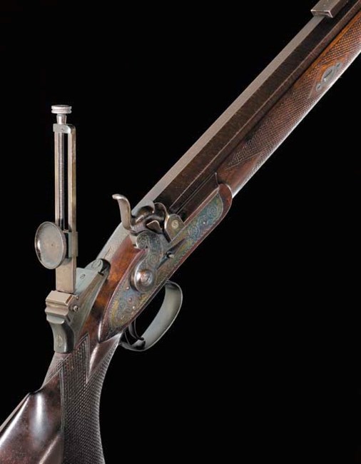 AN EXCEPTIONAL .451 SINGLE-BARRELLED PERCUSSION TARGET RIFLE BY ...