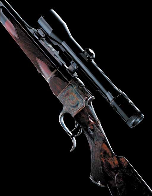 AN EXCEPTIONAL 8X68(S) MM HAGN ACTION TAKE-DOWN FALLING-BLOCK RIFLE BY ...