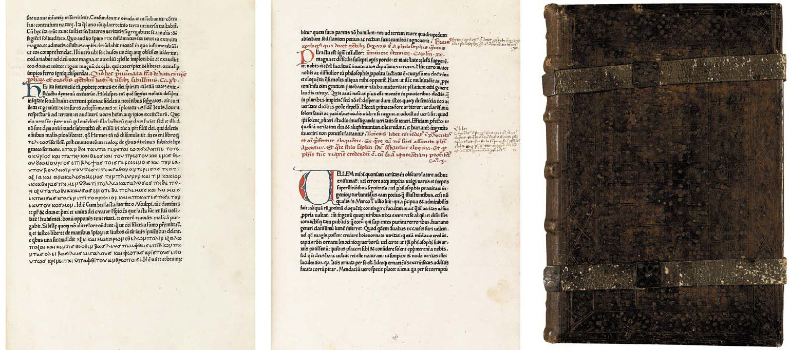 LACTANTIUS, Lucius Coelius Firmianus (c.240-c.320). Opera. Subiaco ...