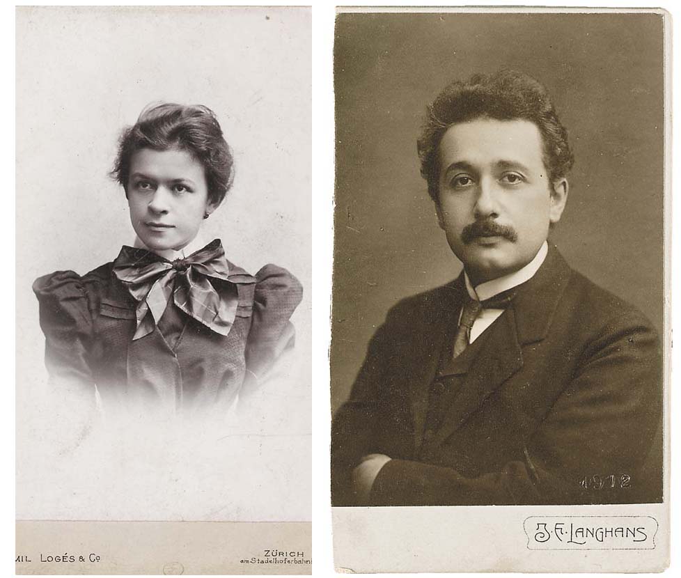 EINSTEIN, Albert. Seven photographs of Einstein, Mileva Maric-Einstein ...