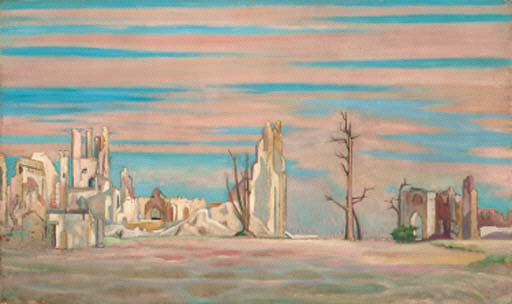 Sir William Rothenstein (1872-1945) , Ypres, 1918 | Christie's