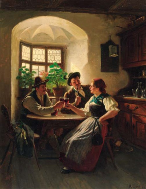 Rudolf Epp (German 1834-1910) , The toast | Christie's
