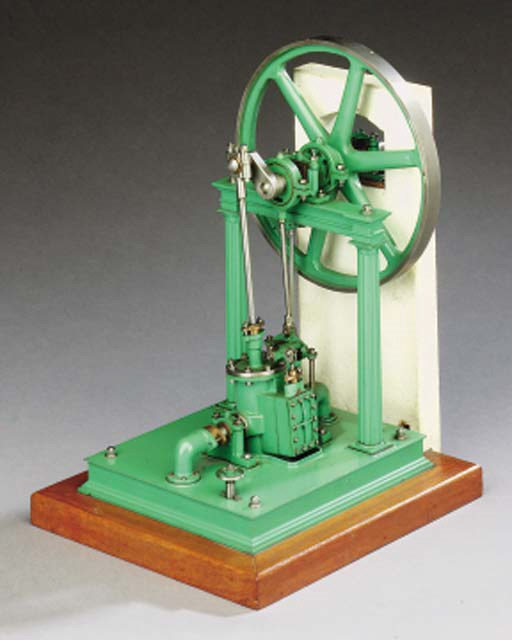 A finely engineered single oscillating cylinder two pillar vertical ...