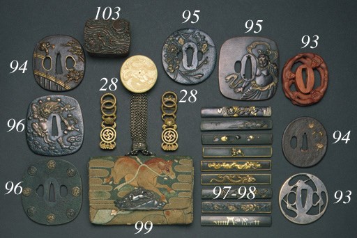 A rounded-square tsuba | Christie's