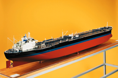 A detailed boardroom display model of the tanker Halcyon The Great ...