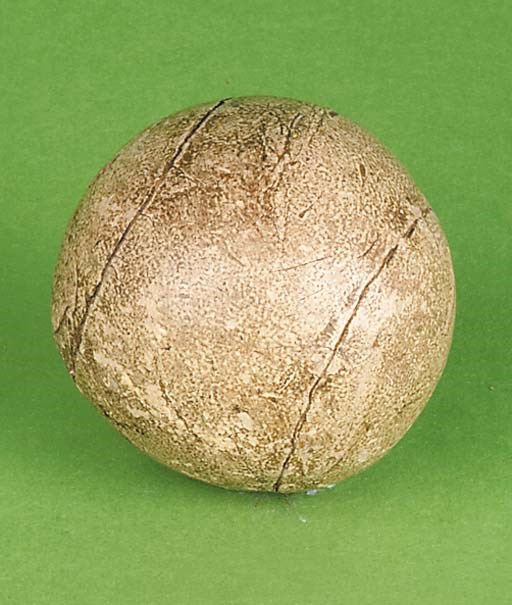 A FEATHER-FILLED GOLF BALL BY W & J GOURLAY | Christie's
