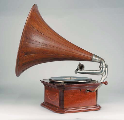 A Sheraton B Gramophoneby the Gramophone & Typewriter Ltd., in mahogany ...