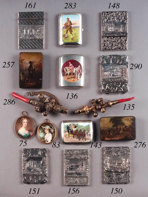 A Victorian gilt-lined cigarette case | Christie's