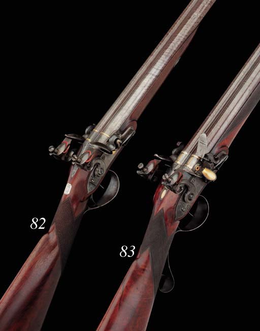 A Fine 20-Bore D.B. Flintlock Sporting Gun , BY HENRY NOCK, GUN MAKER ...