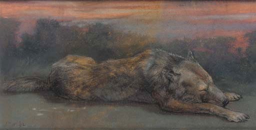 John Trivett Nettleship (1847-1902), british , Wolf | Christie's