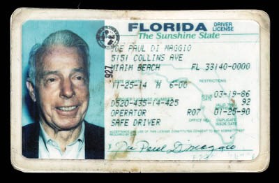 FLORIDA DRIVERS LICENSE | Christie's