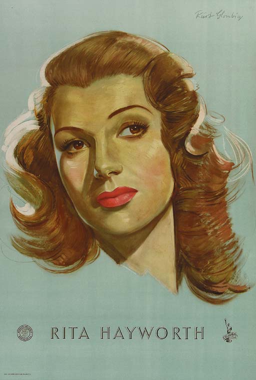 RITA HAYWORTH PERSONALITY POSTER, COLUMBIA, CIRCA 1950s