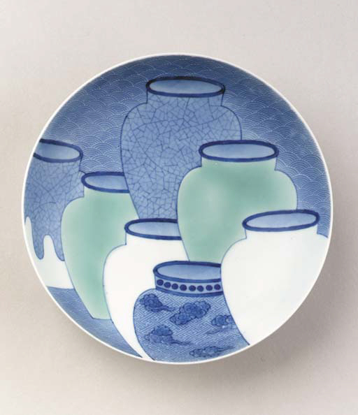 A Porcelain Dish , NABESHIMA WARE, EDO PERIOD (EARLY 18TH CENTURY ...