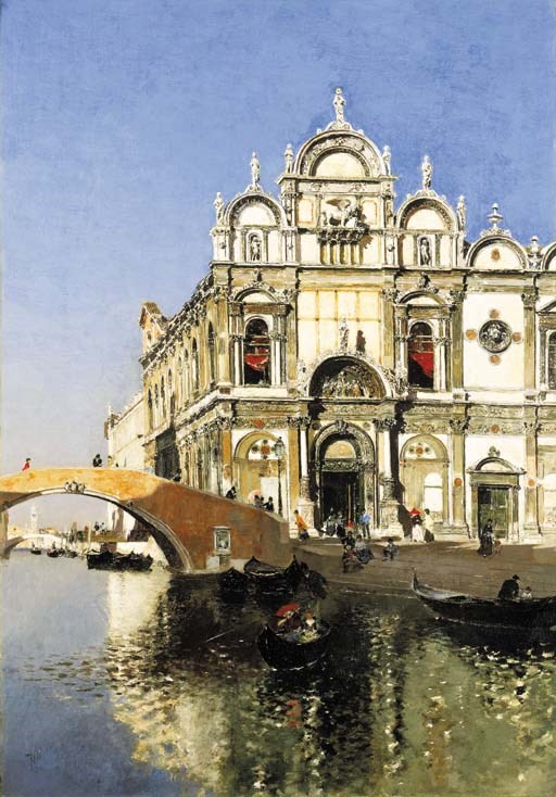 Martin Rico y Ortega (Spanish, 1833-1908) , Scuola Grandi di San Marco ...
