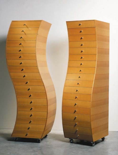 Shiro Kuramata (1934-1991) , Furniture in Irregular Forms Side 1 and ...