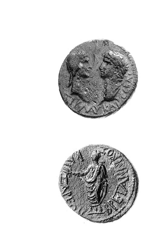Claudius I, Messalina and Britannicus (AD 42-48), Æ 18, Tralles, Lydia ...