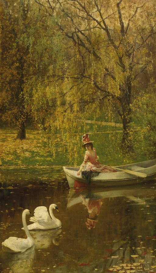 Felix Friedrich von Ende (German, 1856-?) , Autumn elegance | Christie's