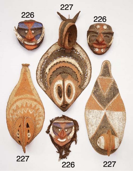 THREE VANUATU FIBRE MASKS | Christie's