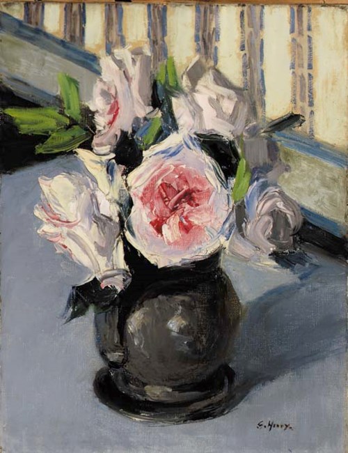 Grace Henry, H.R.H.A. (1868-1953) , White Roses | Christie's