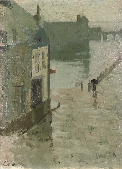 William John Leech, R.H.A. (1881-1968) , Rainy day, Concarneau | Christie's