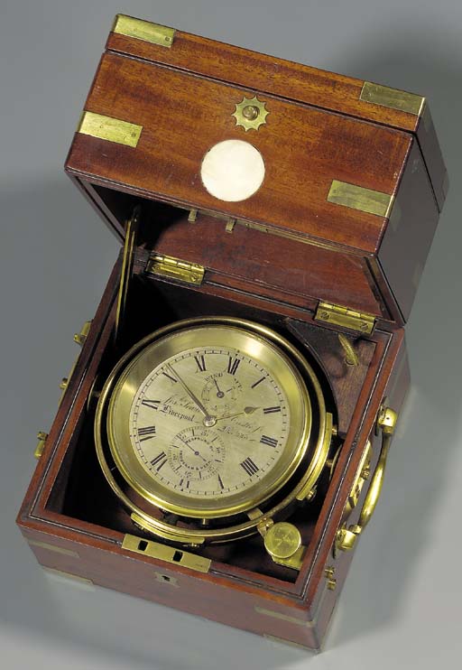 AN EARLY VICTORIAN TWO-DAY MARINE CHRONOMETER