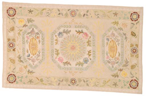 A PONTREMOLI GROS-POINT AND PETIT-POINT RUG