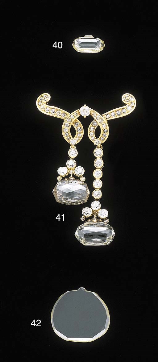 An unmounted portrait-cut diamond | Christie's