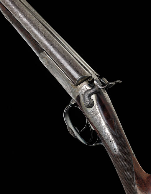 A FINE A. HENRY PATENT 12-BORE HAMMER GUN BY ALEXANDER HENRY, NO. 1511