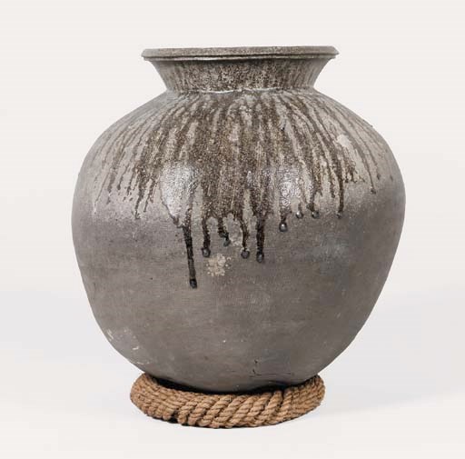 A MAGNIFICENT SUE-WARE JAR , ASUKA/NARA PERIOD (7TH/8TH CENTURY ...