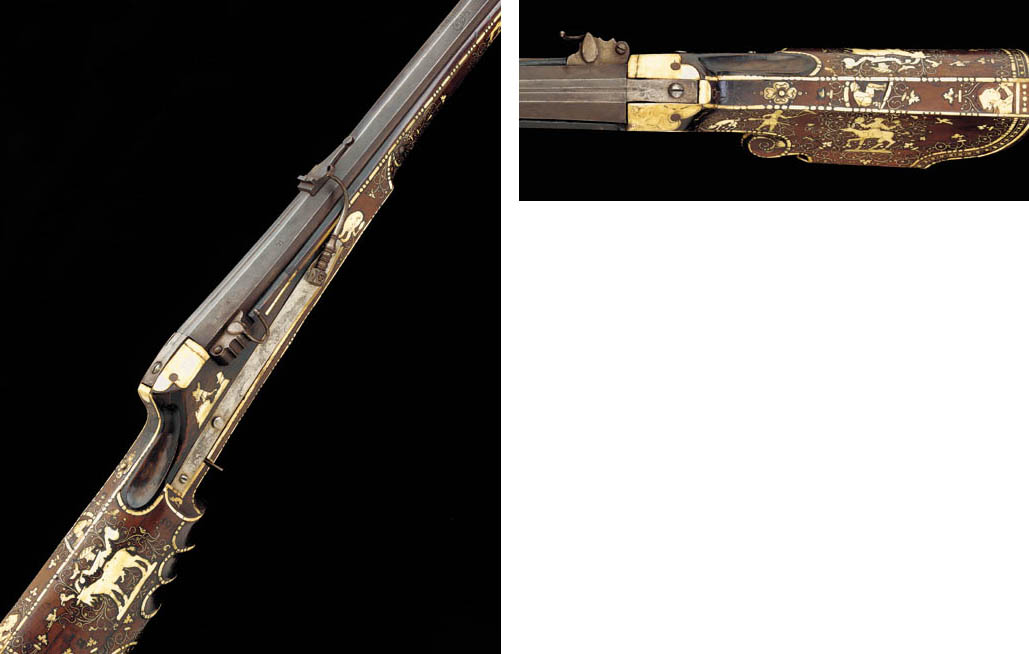 A Very Rare 18-Bore German Snap Matchlock Competition Target Rifle