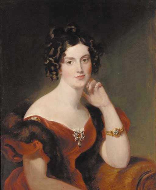 Sir George Hayter (1782-1871) , Portrait of Lady Elizabeth Harcourt ...