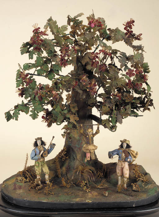 A Phalibois musical automaton trapeze artist