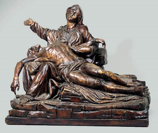 A French carved wood group of The Pietà, 18th century | Christie's