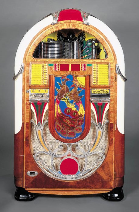 A Wurlitzer Model 850 'Peacock' jukebox no. 784491 | Christie's