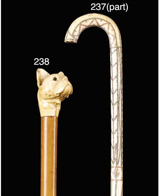 An Anglo Indian solid ivory cane, 19th century | Christie's
