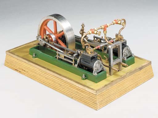 A model Stuart twin Victoria Horizontal Mill Engine, | Christie's