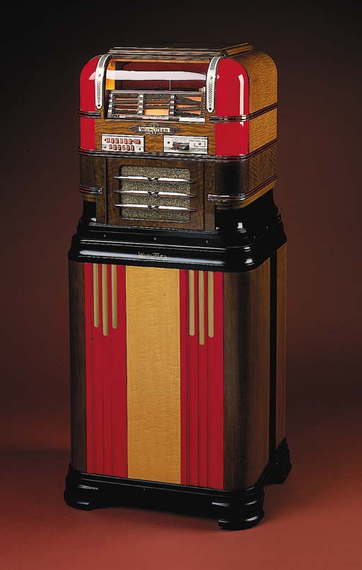 WURLITZER Model 61, 1939, Paul Fuller design, 78 rpm, 12 selections ...