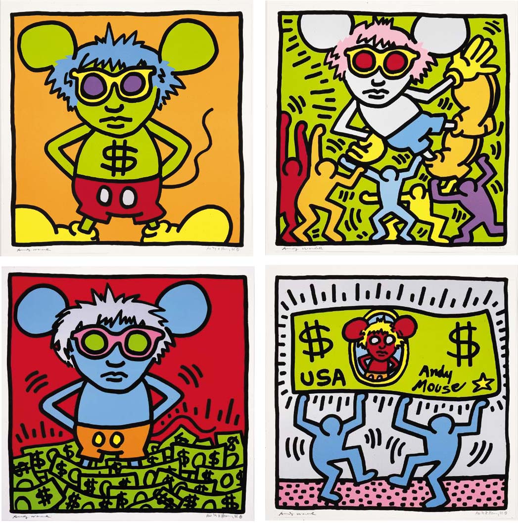 Keith Haring Andy Warhol