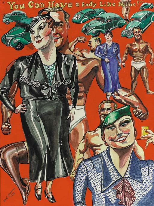 Red Grooms (b. 1937) , Body like mine | Christie's