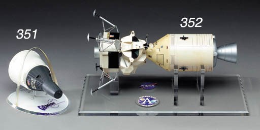 Gemini Spacecraft Contractor Model, Signed. Approx. 8 in. long with ...