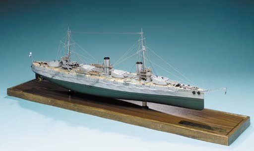 A Fine Scale Model Of The Russian Dreadnought IMPERATOR ALEKSANDR TRETI
