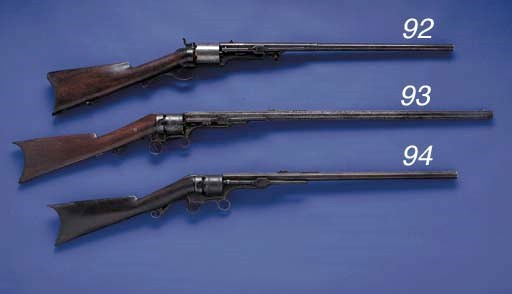 A RARE .44 PATERSON COLT NO.2 RING LEVER RIFLE, NO. 55, CIRCA 1838 ...
