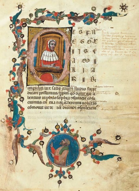 CICERO (pseudo-). Rhetorica ad Herennium, in Latin. ILLUMINATED ...