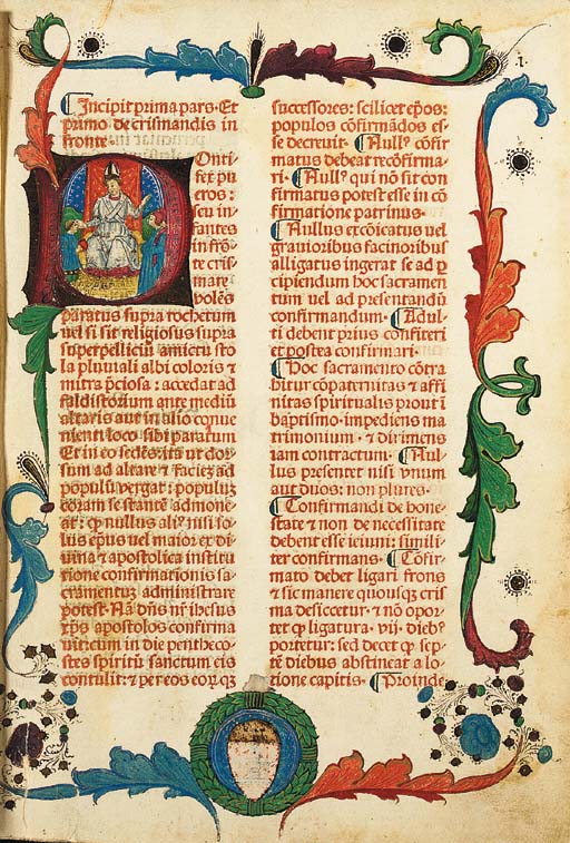 PONTIFICALE ROMANUM. Edited by Augustinus Patritius Piccolomini (ca ...