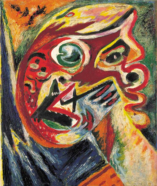 Jackson Pollock (1912-1956) , Untitled (Orange Head) | Christie's