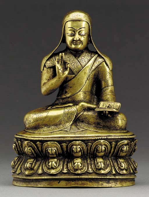 A Bronze Figure of a Sakya Lama Ngorchen Kunga Zangpo (1382-1456 ...