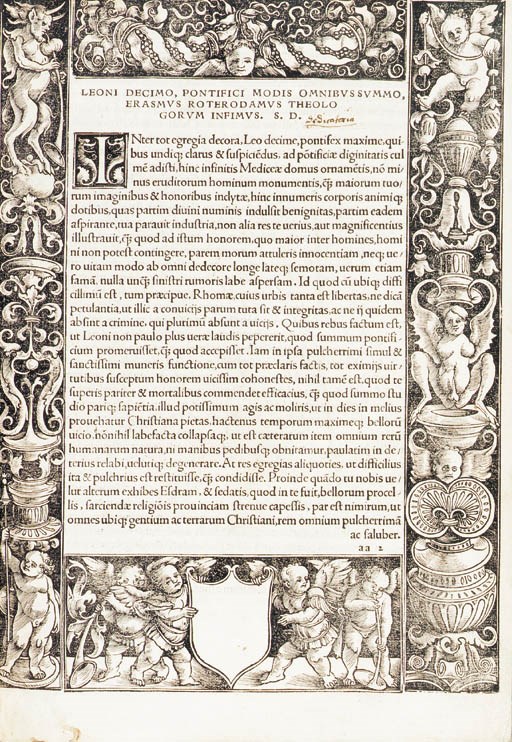 BIBLE, NEW TESTAMENT, Greek and Latin. Novum Instrumentum omne ...