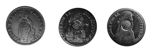 Philippines, Countermarked Coinage, Ferdinand VII (1808-1833), crowned ...